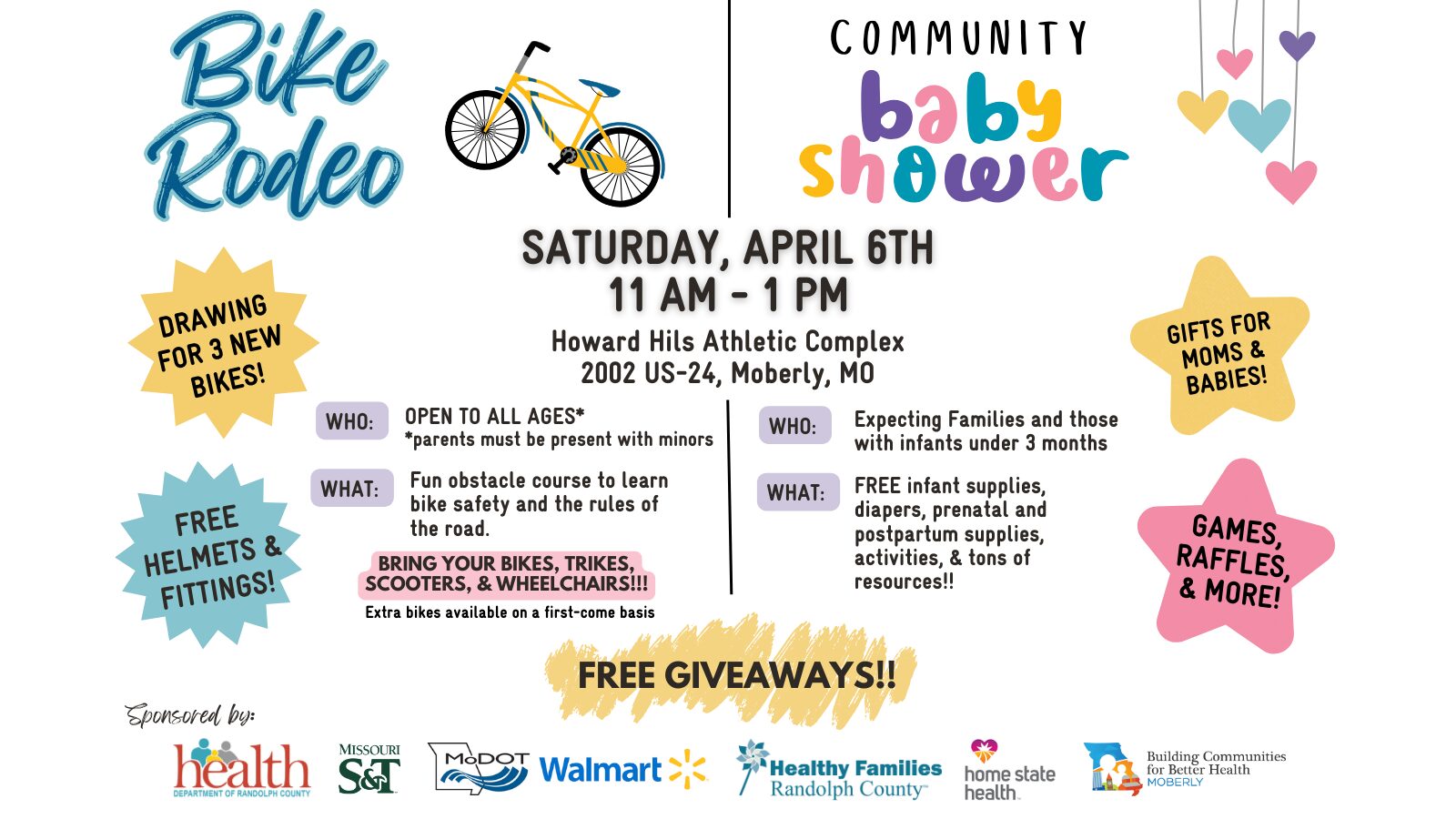 Bike Rodeo & Community Baby ShowerRandolph County Health Department